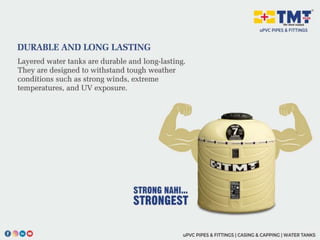 How Does a Layered Water Tank Contribute to Water Conservation | PPTX