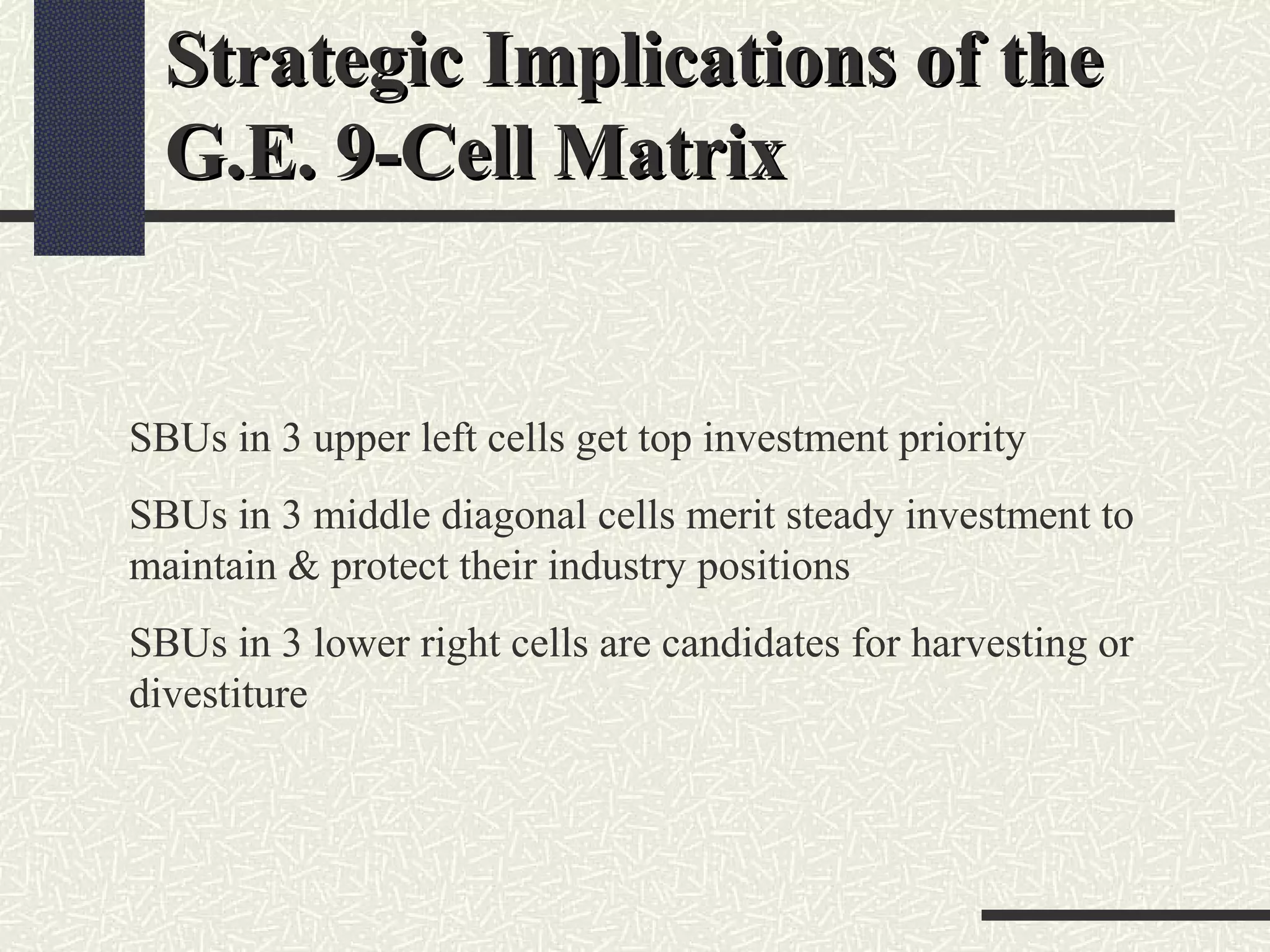 Ppt for bcg & ge nine cell matrix | PPT