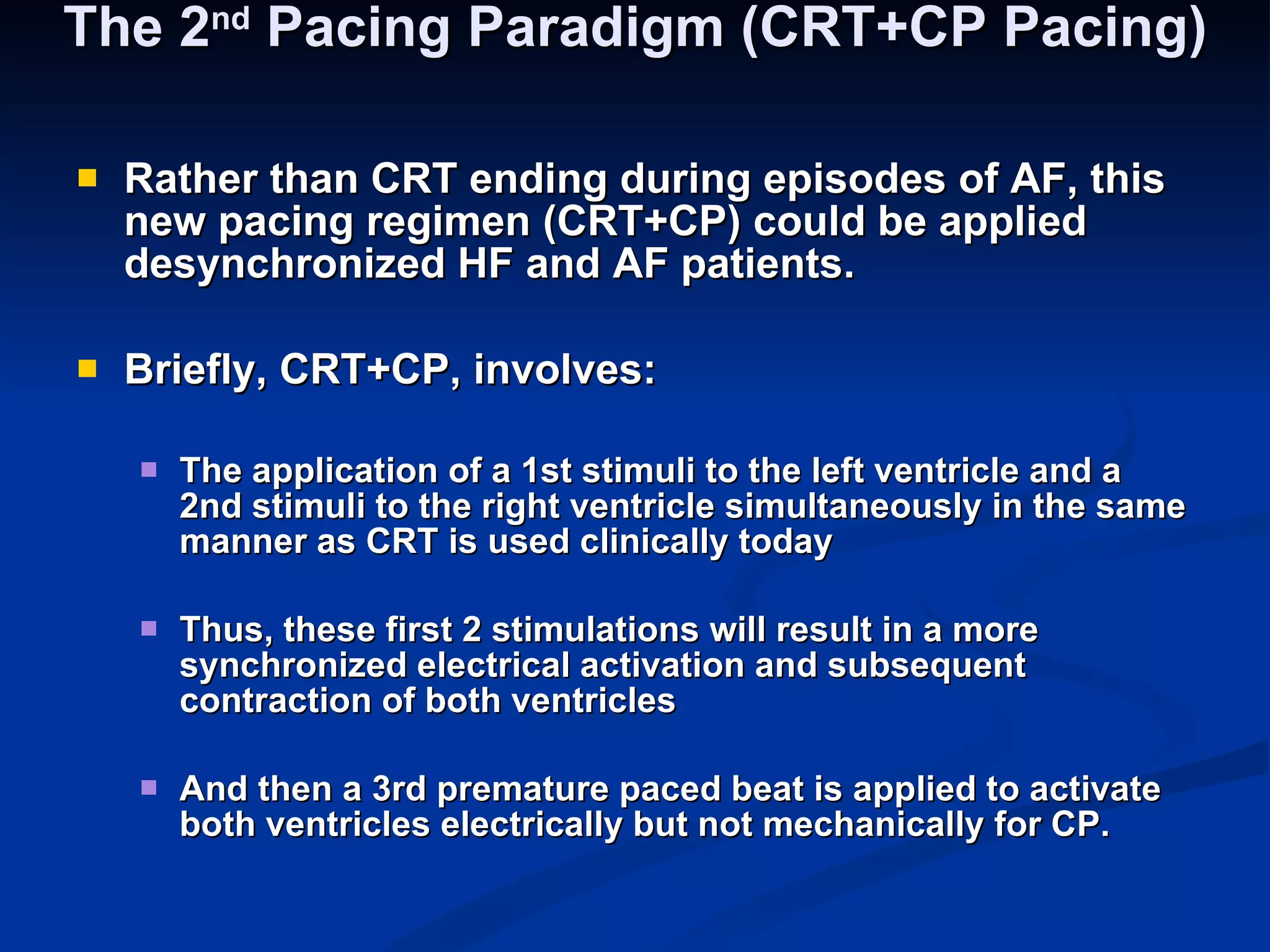 Cardiac Pacing for Heart Failure Patients | PPT