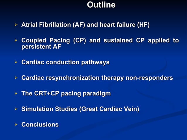 Cardiac Pacing for Heart Failure Patients | PPT