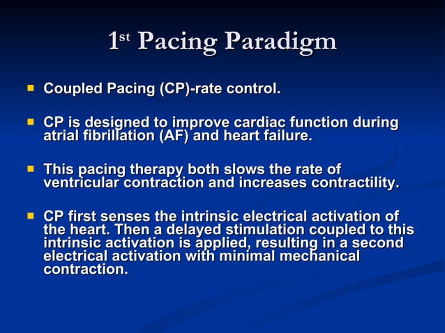Cardiac Pacing MS PPT | PPT