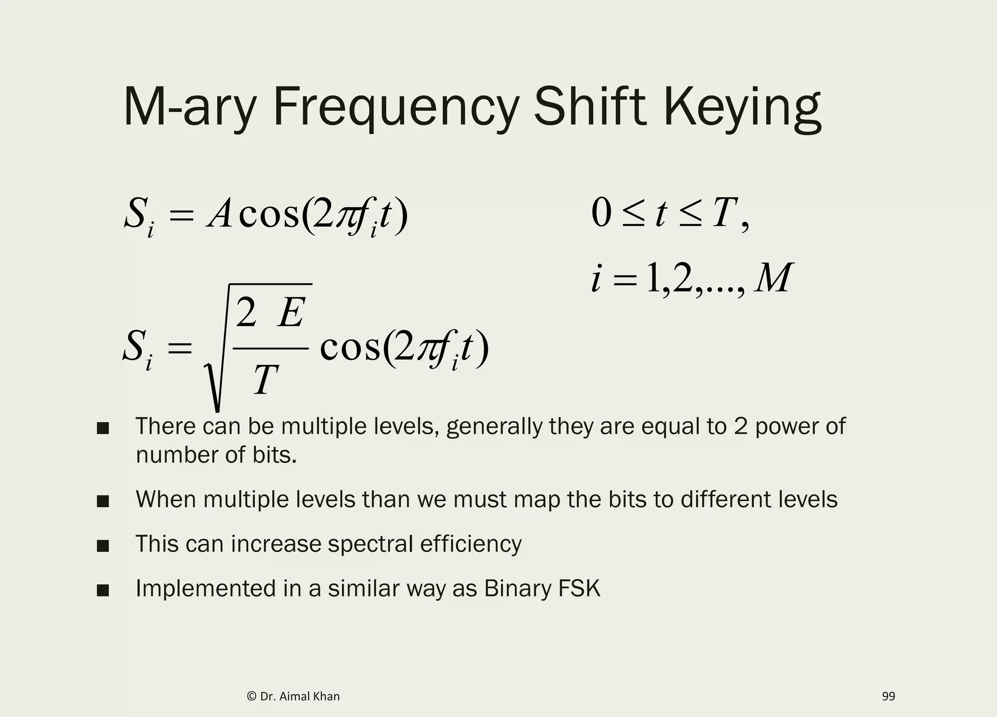 M Ary Modulation Noise Modelling Bandwidth Bandpass Modulation Pdf