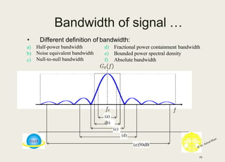M-ary Modulation, noise modelling, bandwidth, Bandpass Modulation | PDF