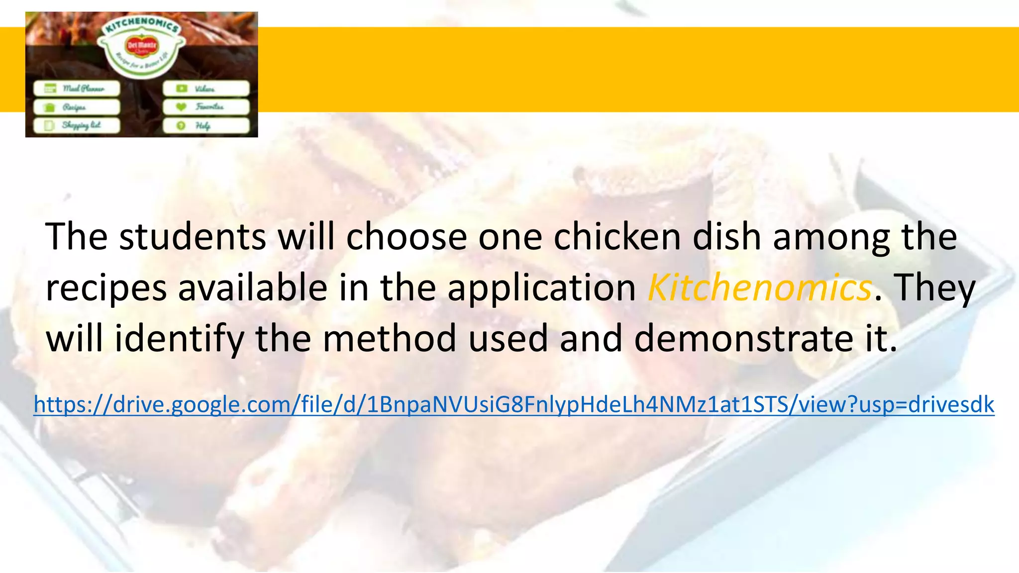 PPT for COT Methods of Cooking Poultry.pptx
