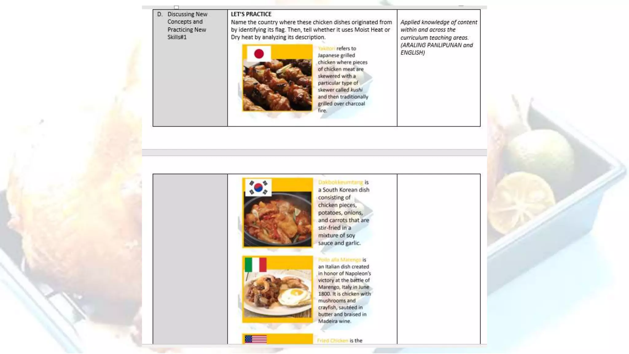 PPT for COT Methods of Cooking Poultry.pptx