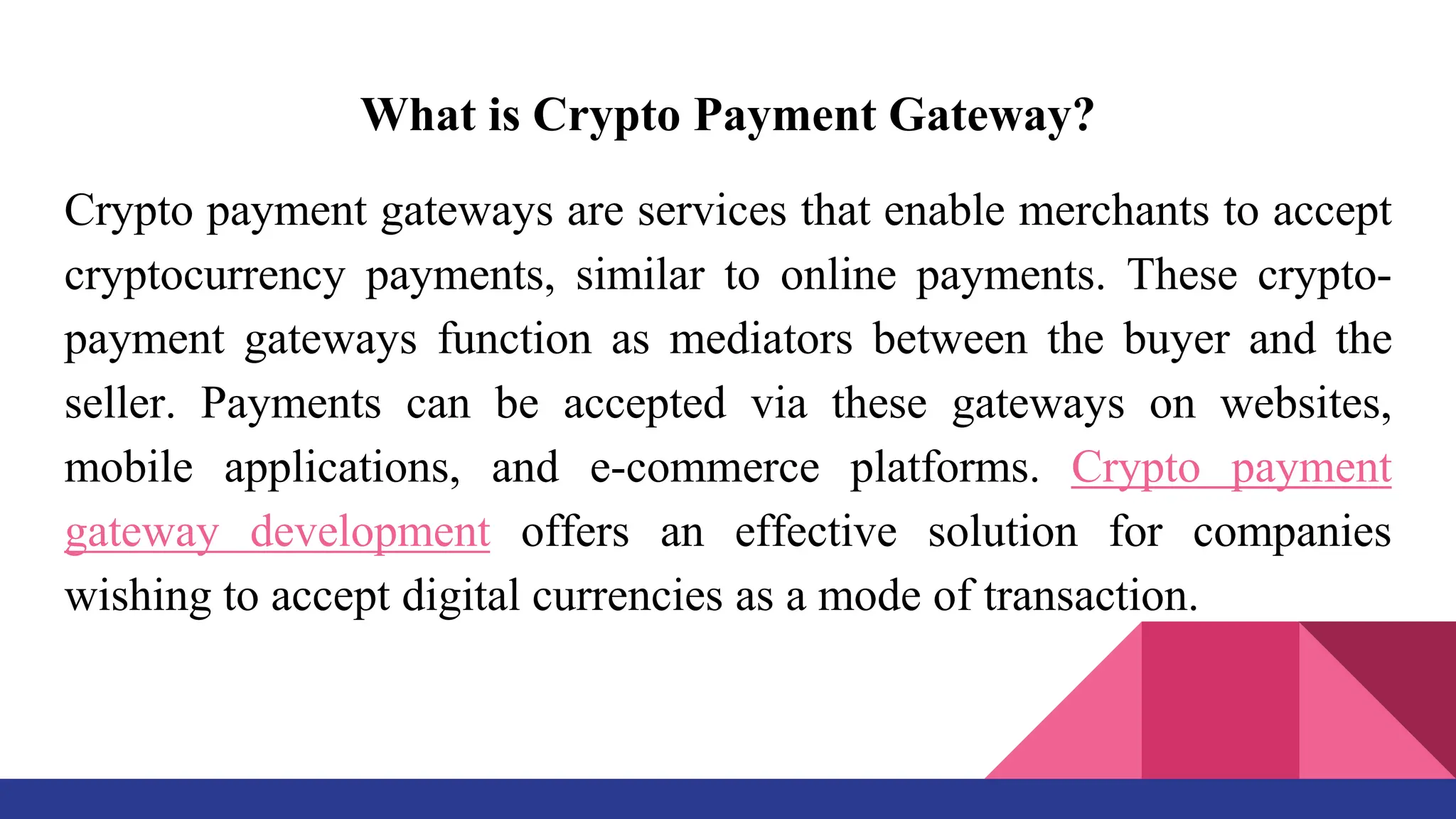 Transform Your Financial System with Crypto Payment Gateway Solutions | PPTX