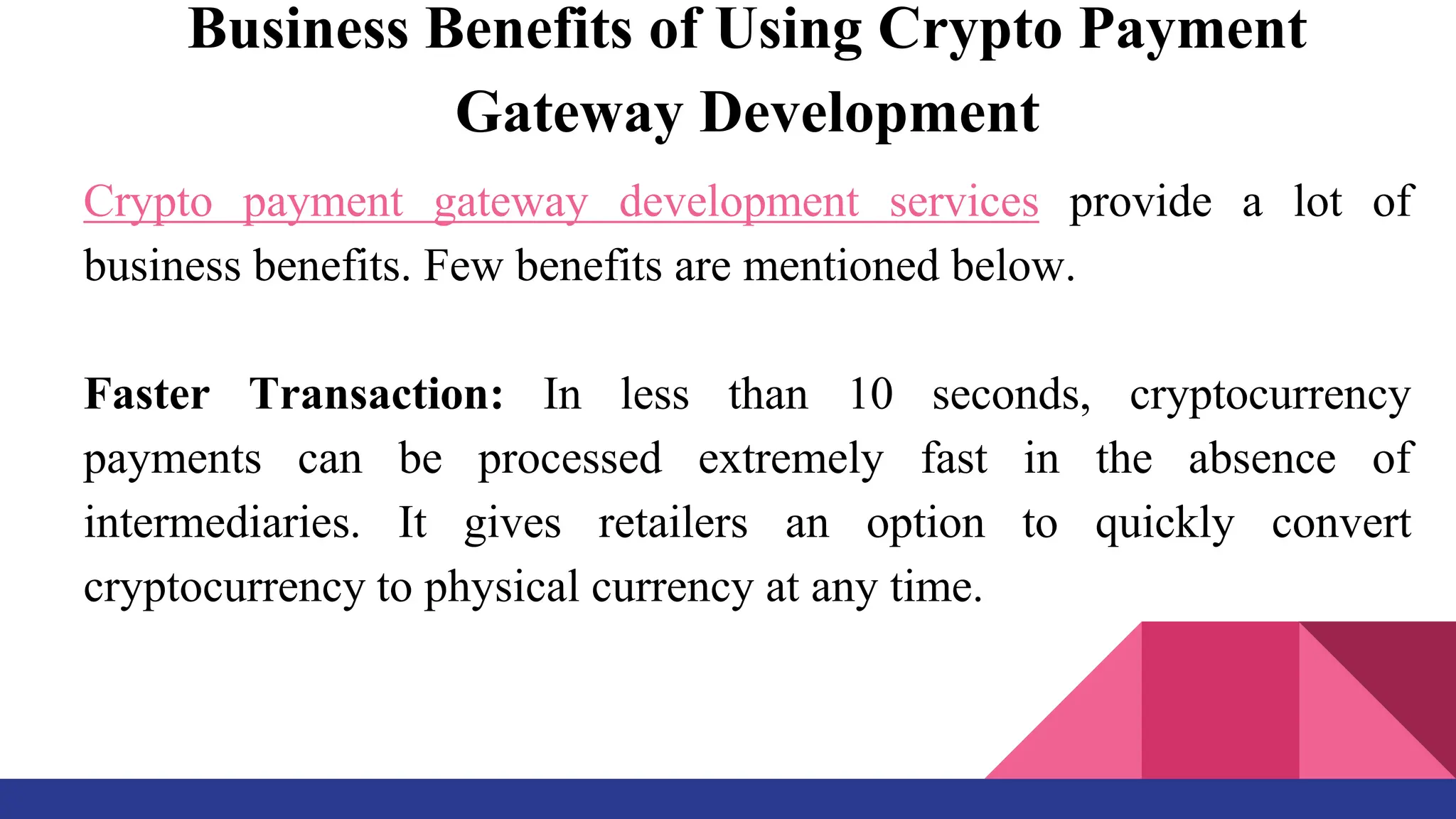 Transform Your Financial System with Crypto Payment Gateway Solutions | PPT