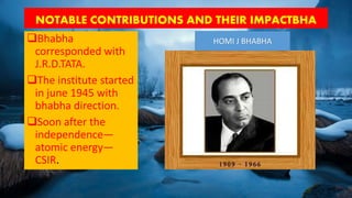Ppt on Homi J Bhabha by kyathi sushma | PPTX