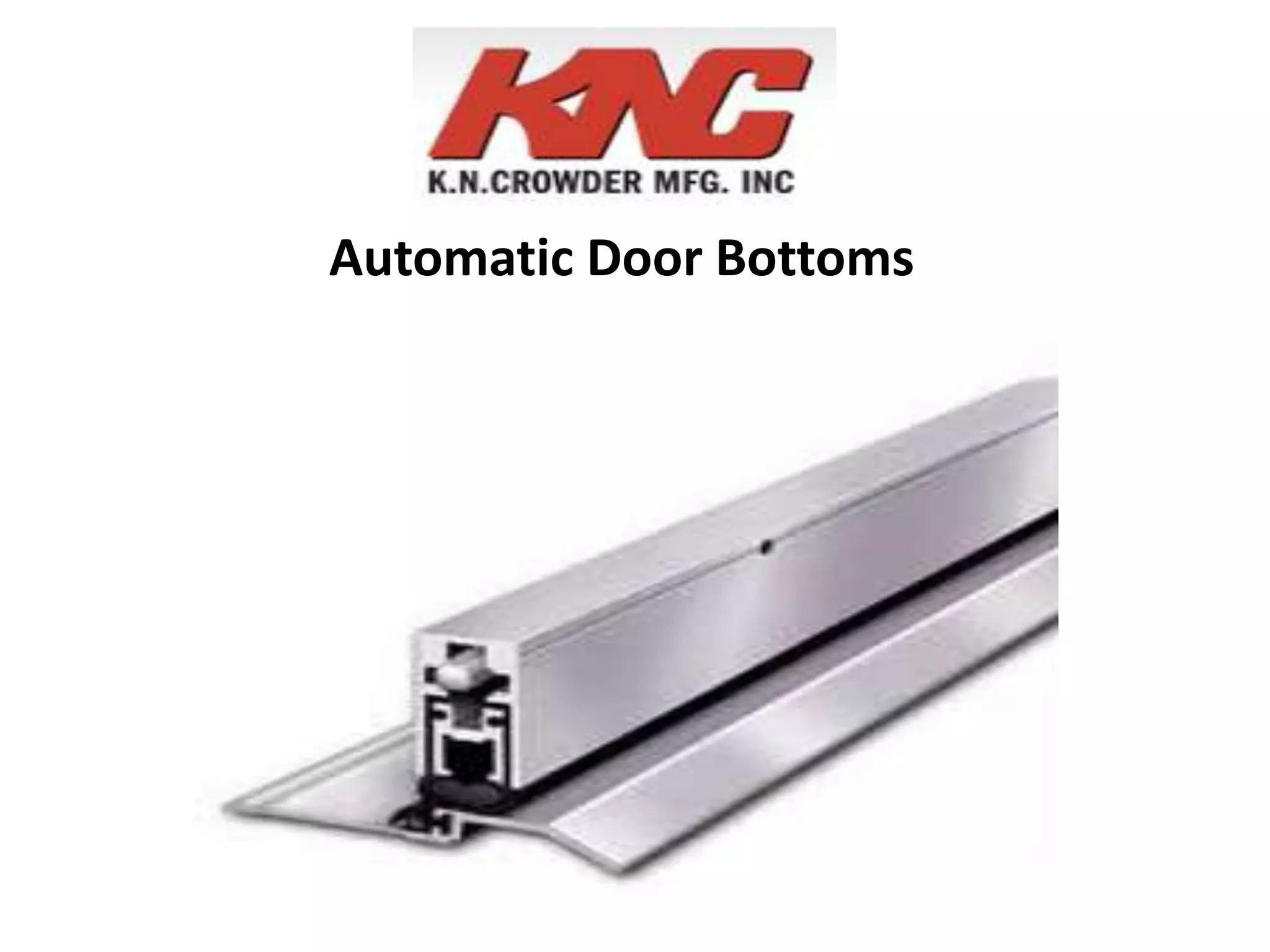 Automatic Door Bottoms in Cheap Price | PPTX