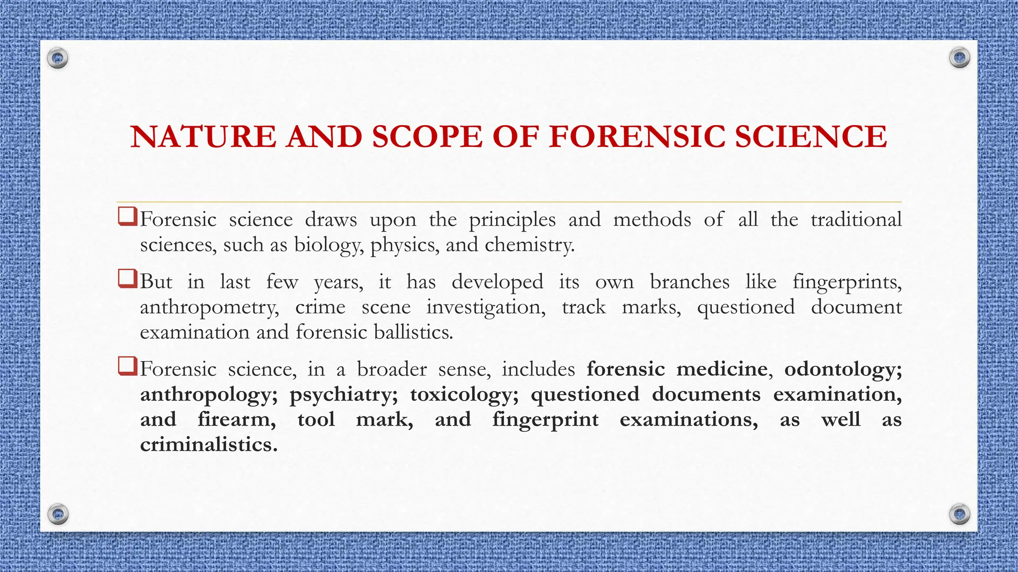 PPT Forenscis.pptxNCNDKCNSKJDSWLJSDKCASLKJC;WLDNLS;DKCV;WDKW;K | PPTX