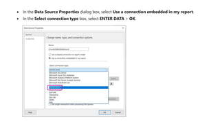CREATING A DATASET FROM EXCEL IN POWER BI REPORT BUILDER | PPT