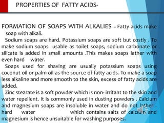 Fatty acids ppt - nomenclature & properties- By Sumati Hajela | PPTX