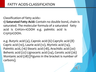Fatty acids ppt - nomenclature & properties- By Sumati Hajela | PPTX ...
