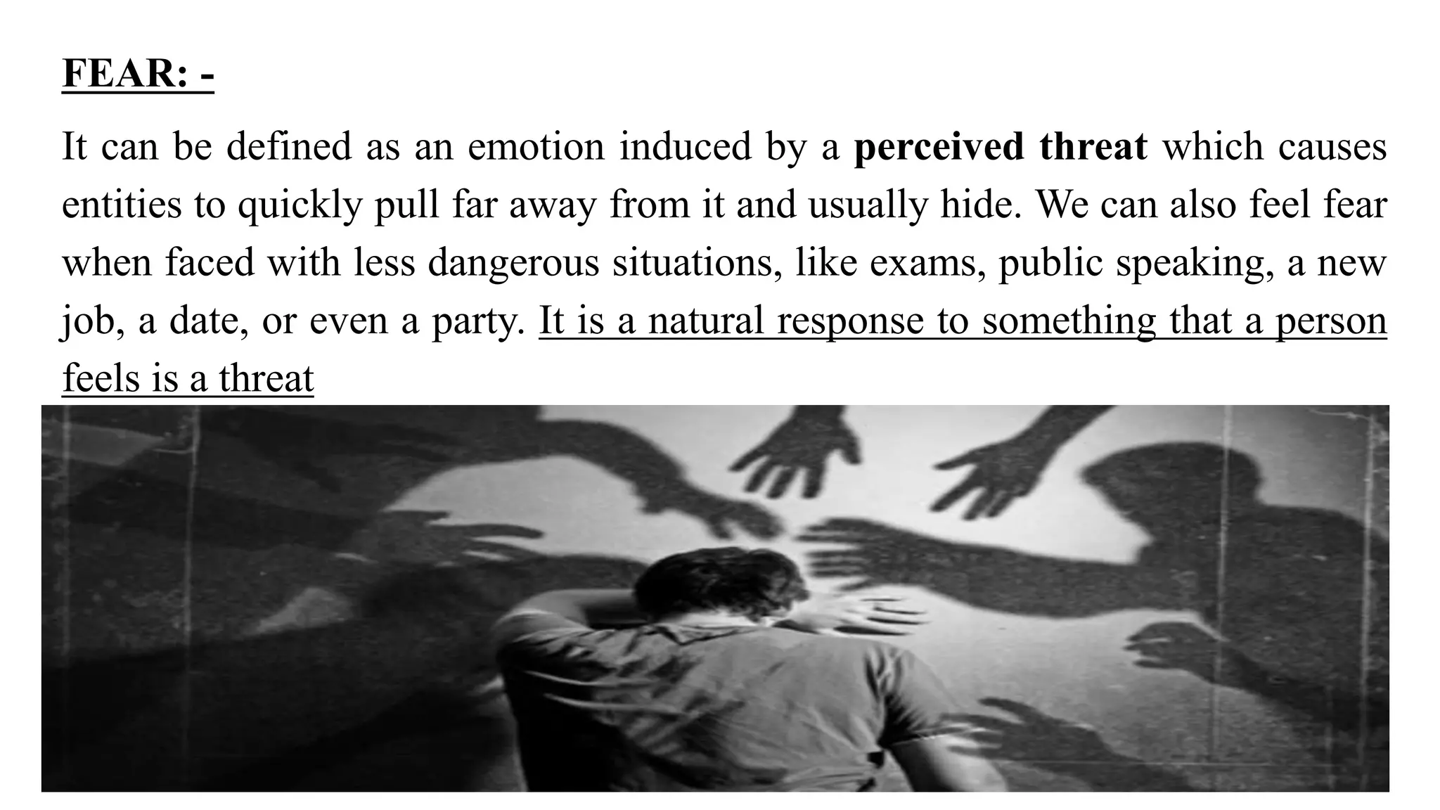 Fear and Anxiety management | difference between fear and anxiety | PPTX