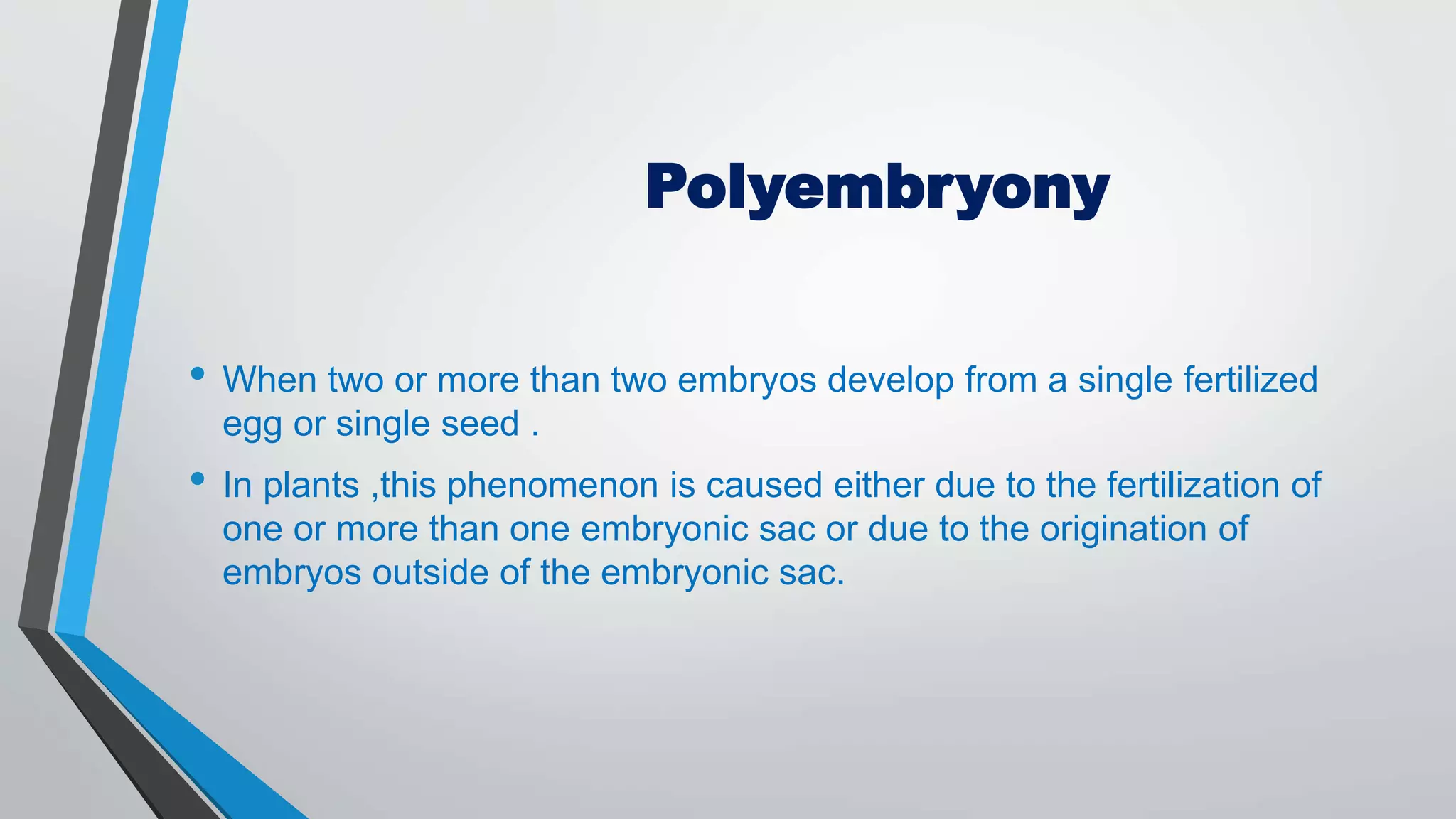 Ppt for fs POLYEMBRYONY and APOMIXISby zahid | PPTX