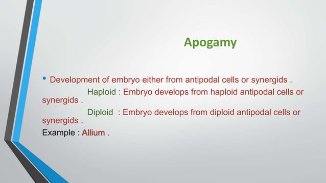Ppt for fs POLYEMBRYONY and APOMIXISby zahid | PPTX | Infertility ...