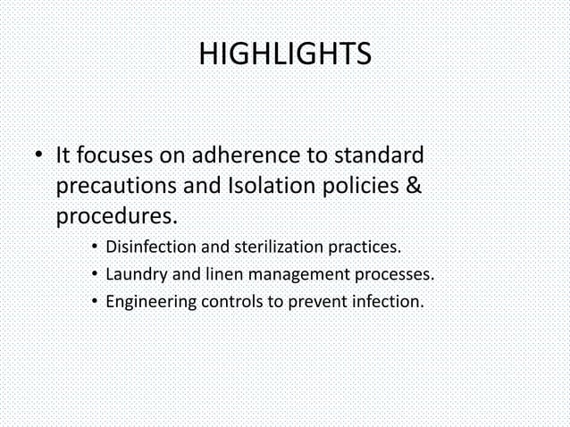 POWER POINT PRESENTATION FOR HOSPITAL INFECTION CONTROL | PPT