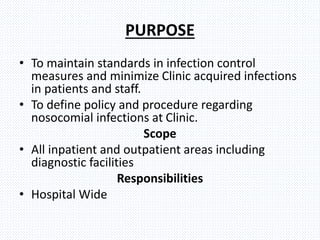 POWER POINT PRESENTATION FOR HOSPITAL INFECTION CONTROL | PPT