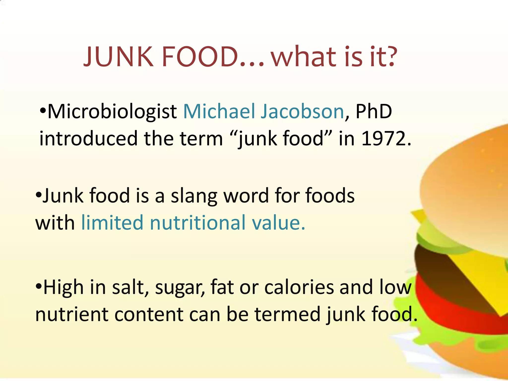 junk food | PPTX