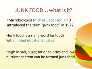 junk food | PPTX