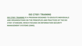 What is ISO 27001 Certification? Know in detail about ISO 27001 Lead ...