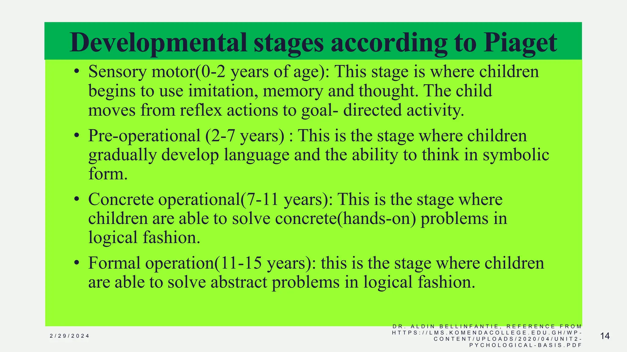PPT for Lecture 2 - Theories of How Children Learn.pptx