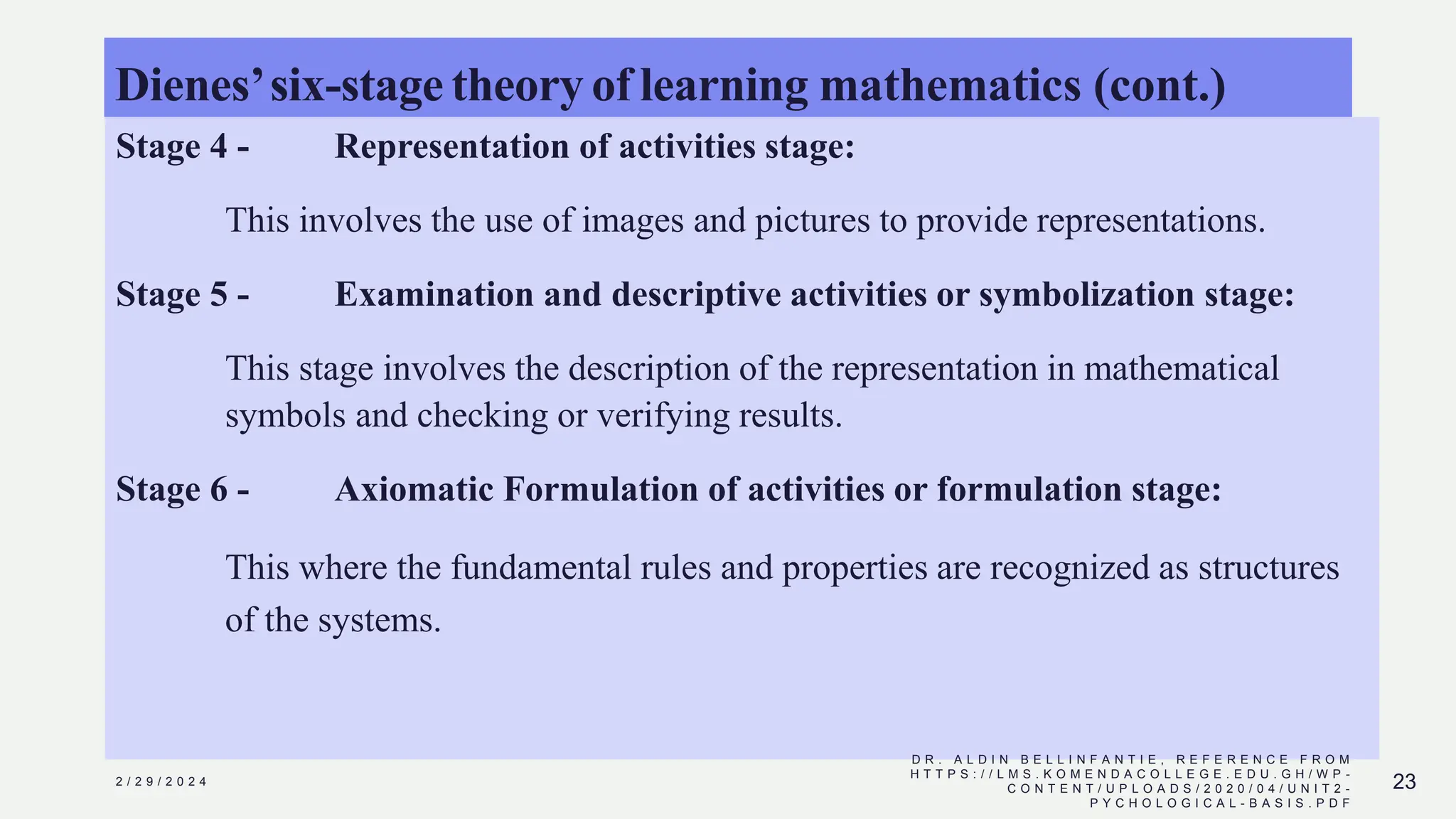 PPT for Lecture 2 - Theories of How Children Learn.pptx