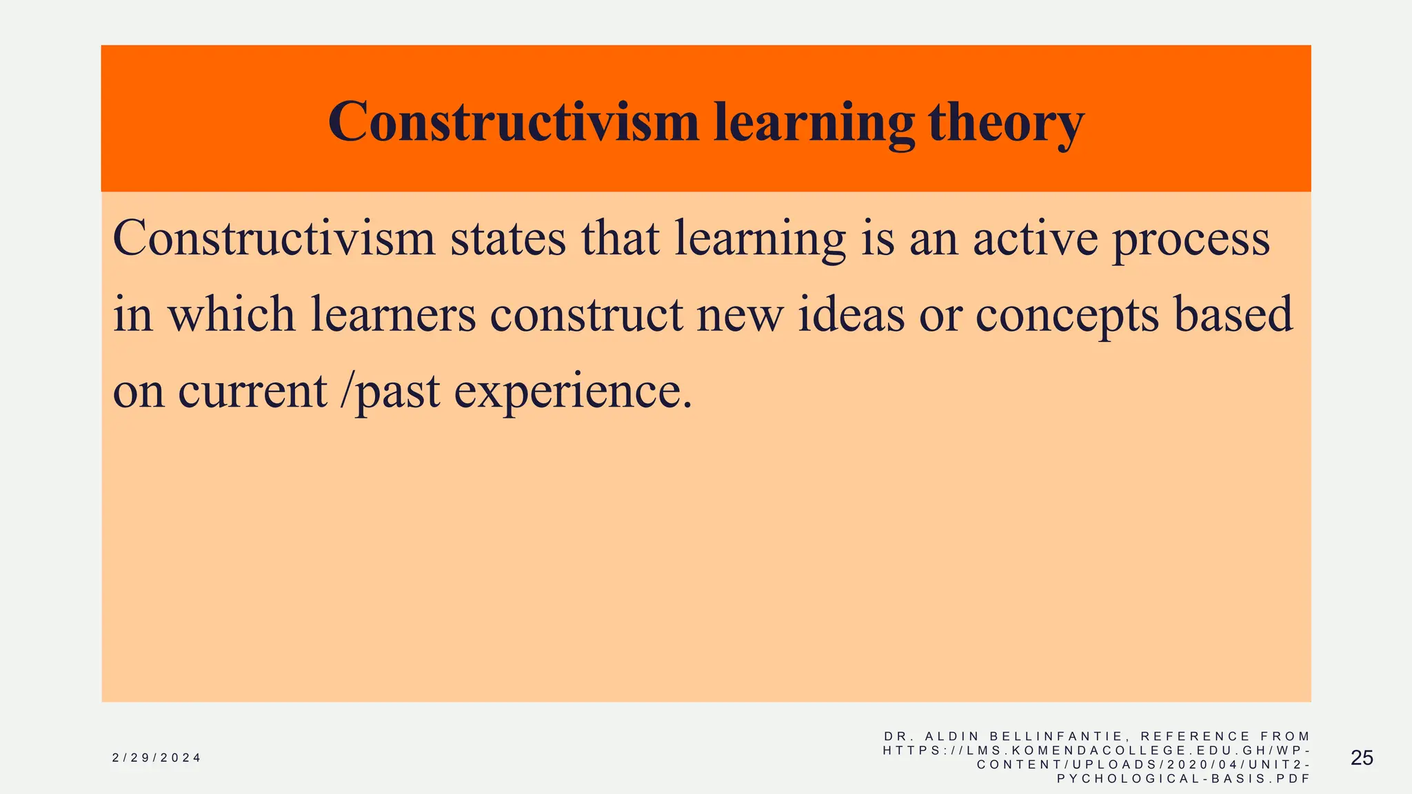 PPT for Lecture 2 - Theories of How Children Learn.pptx