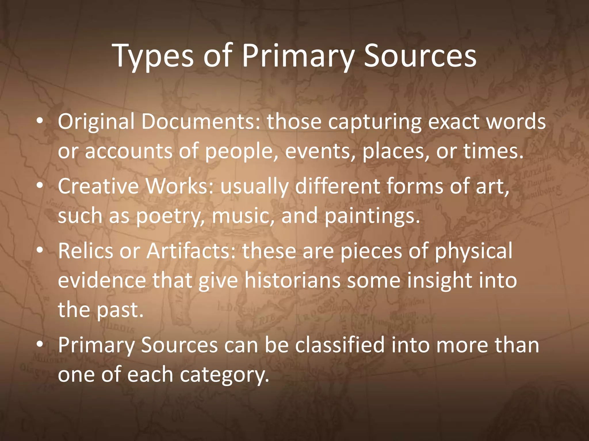 Primary vs Secondary Sources | PPTX