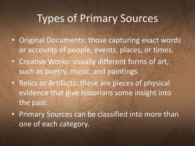 Primary vs Secondary Sources | PPTX