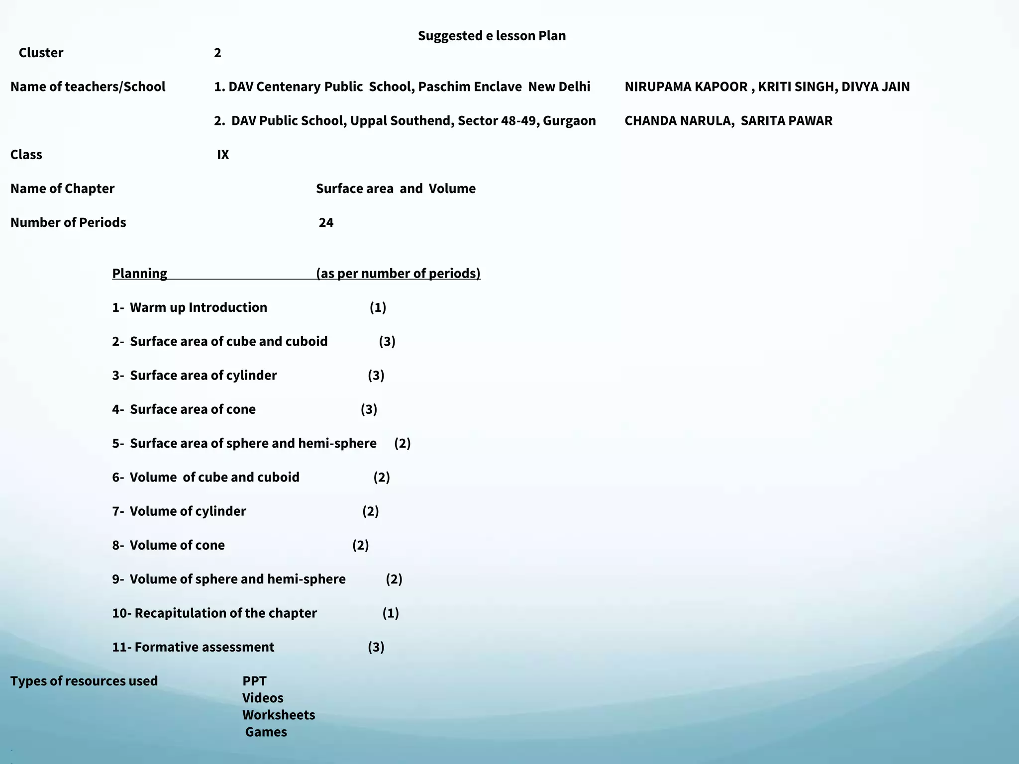 Ppt for lesson plan | PPT