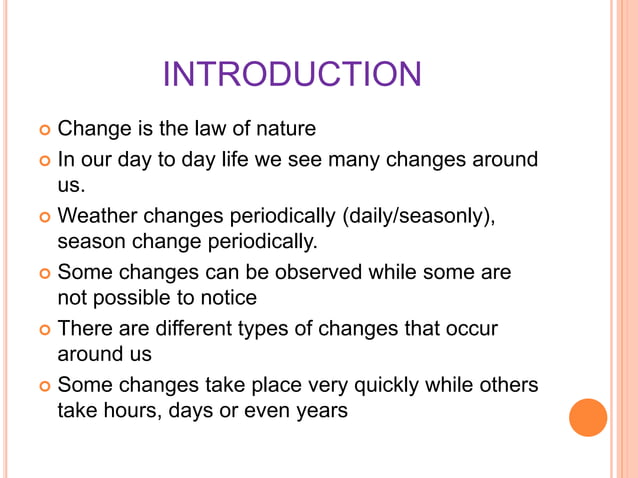 changes around us | PPTX