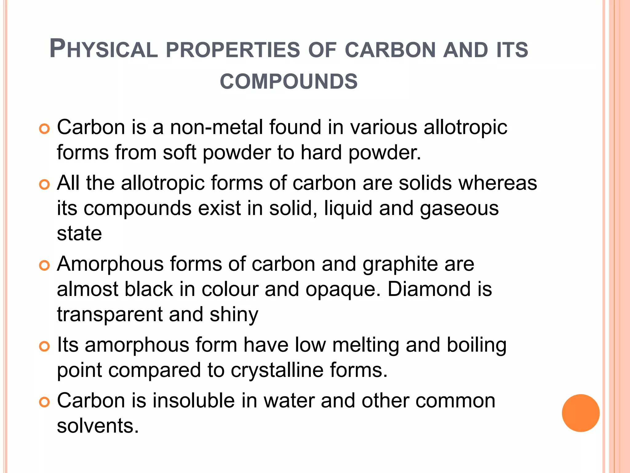 Carbon and its compounds | PPTX
