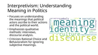 political analysis contending perspectives | PPTX