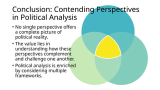 political analysis contending perspectives | PPTX