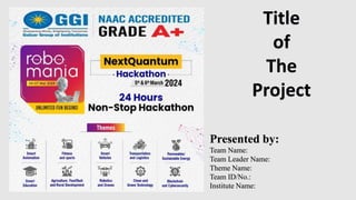 ppt format hackathon for students helpfl | PPTX