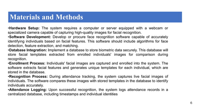 PPT format.pptx for face recognition system using python and OpenCV | PPT