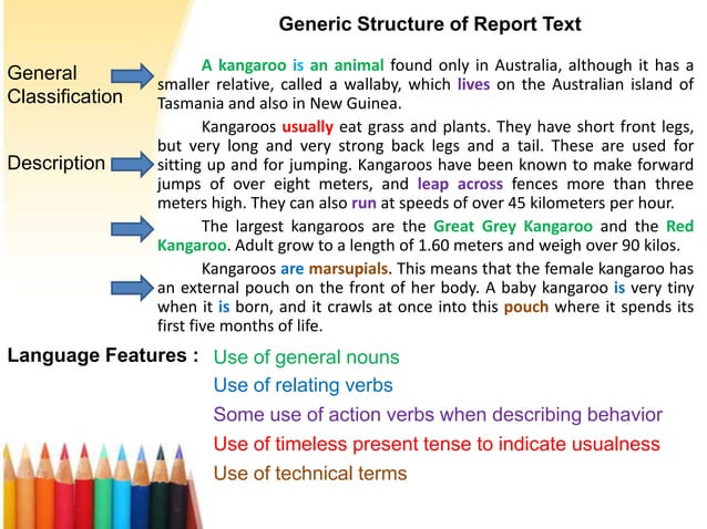 Ppt for material of report text | PPTX