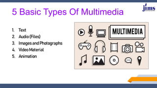 Overview of Multimedia - a great ppt on multimedia, it's types, and it ...