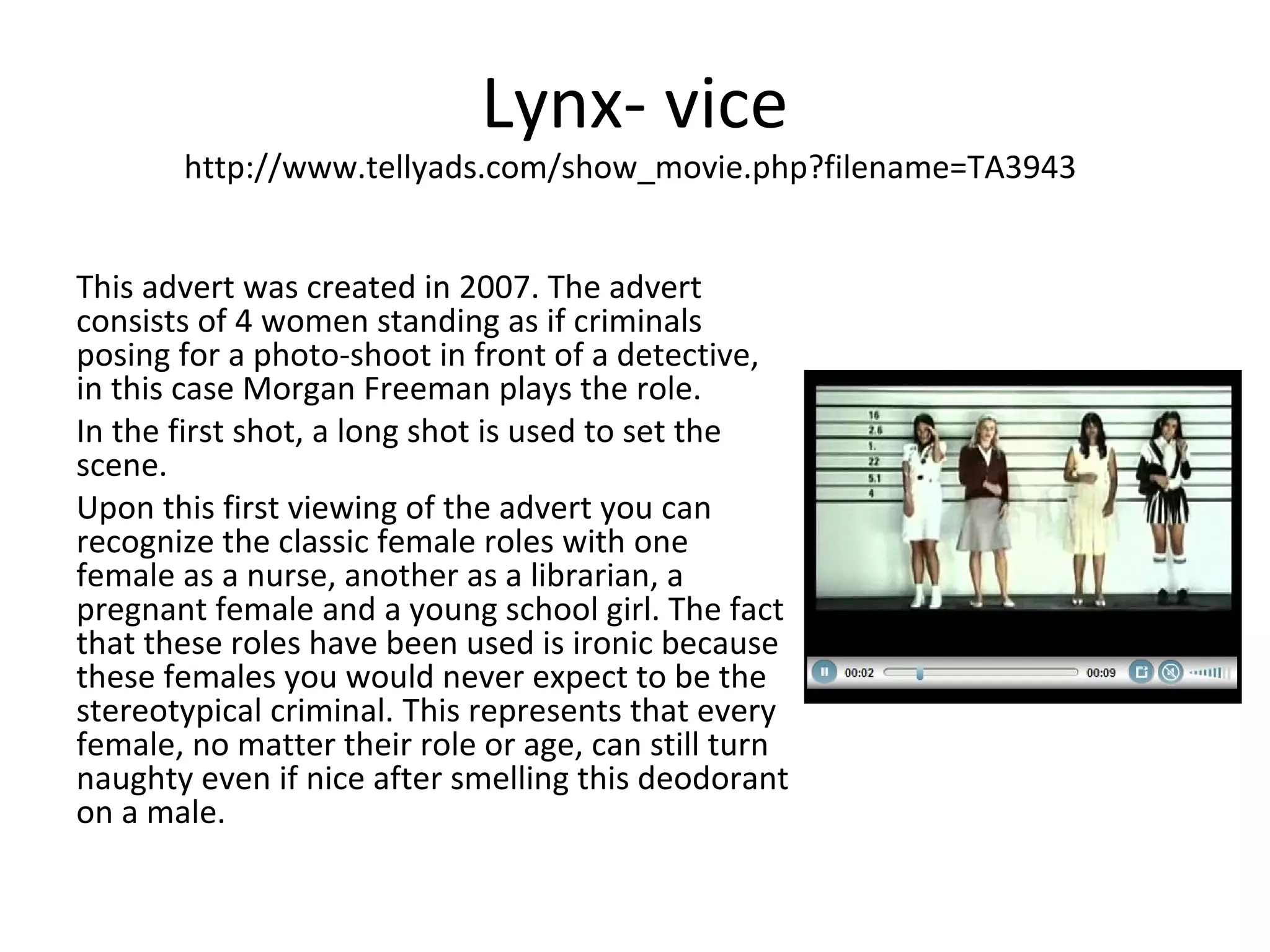 Ppt for media research advert analysis | PPT