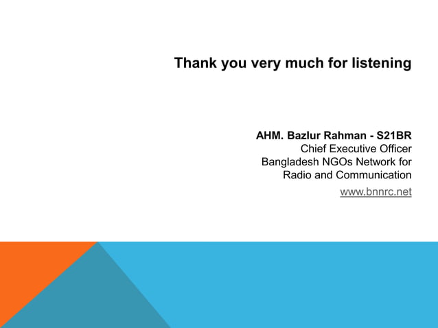 SDGs Implementation Review (SIR) Report: Community Radio Broadcasting ...