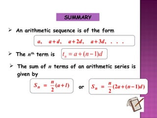 Ppt formula for sum of series | PPT
