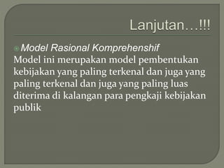 Formulasi kebijakan | PPTX