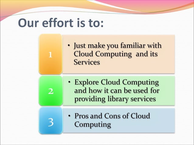 Cloud Computing: A leap in the near future for the benefit of Libraries | PPT | Cloud Computing ...