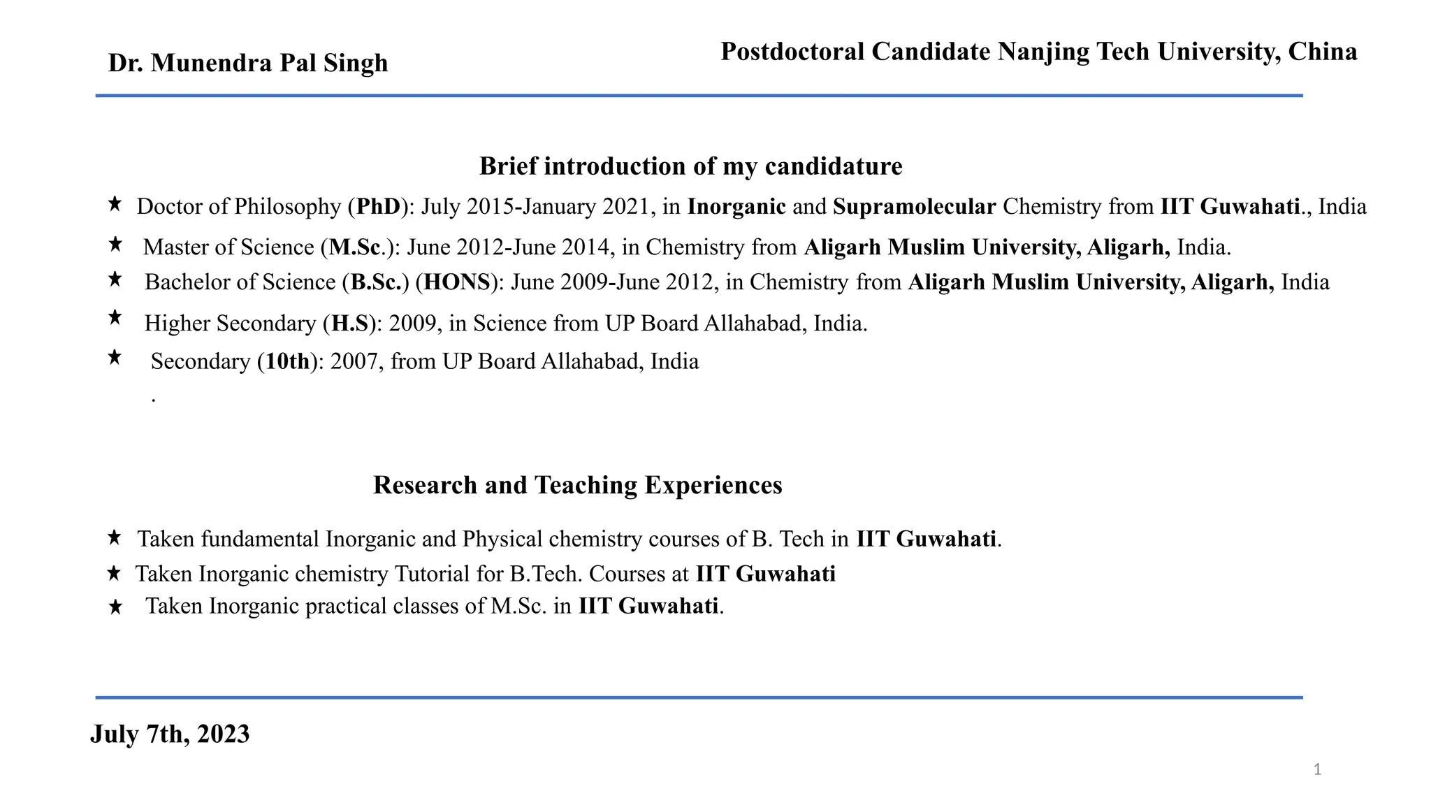 PPT for Nanjing University of Dr. Munendra Pal Singh-Revised 1.pptx