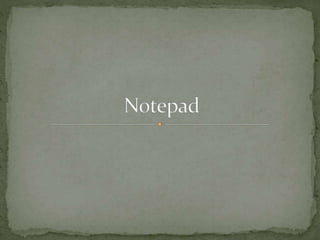 Full Presentation on Notepad | PPTX