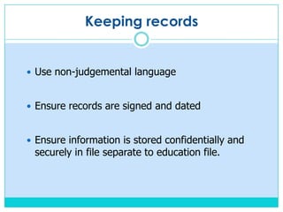 Documentation and record keeping | PPTX
