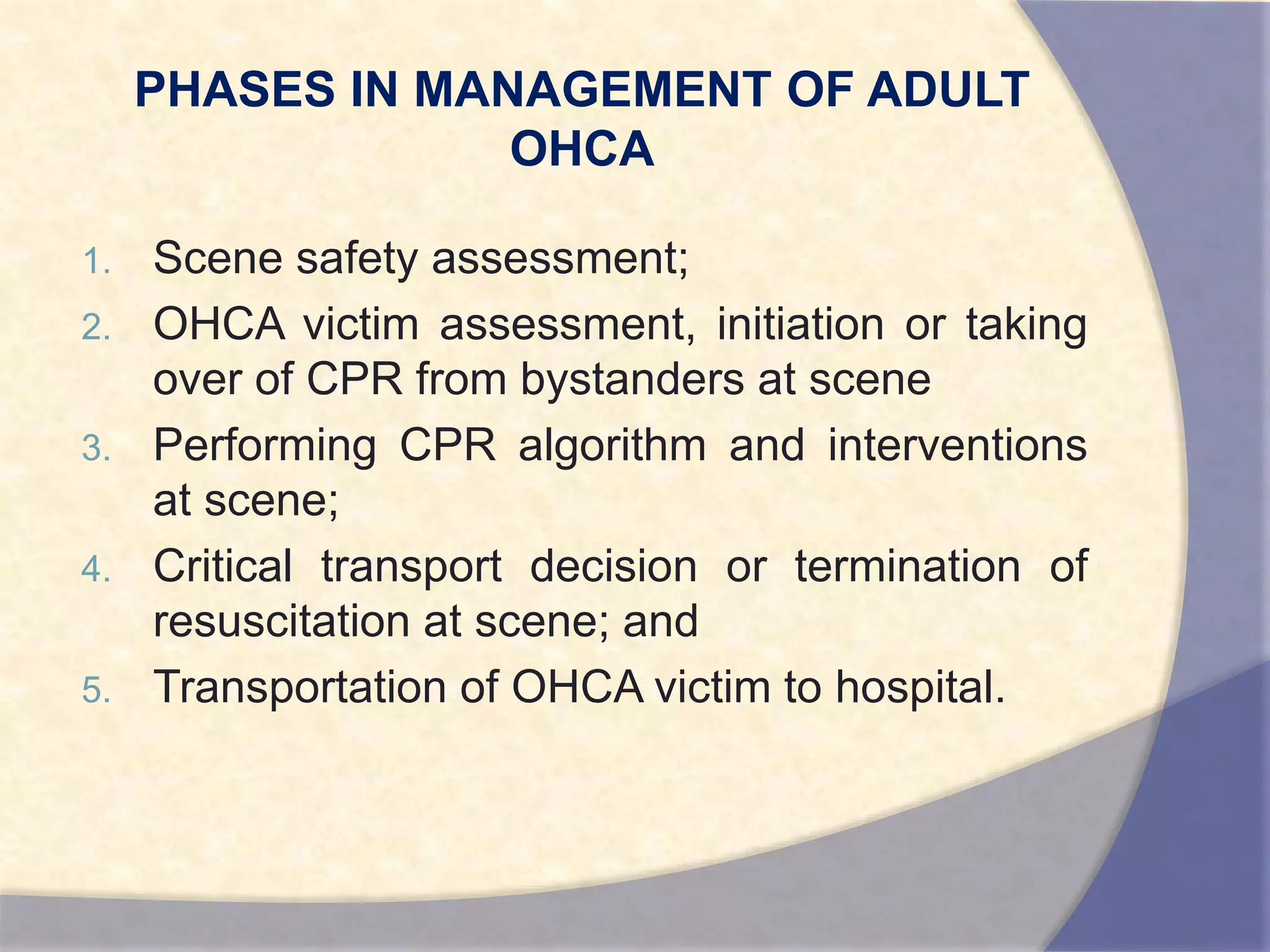 Ppt for ohca | PPTX