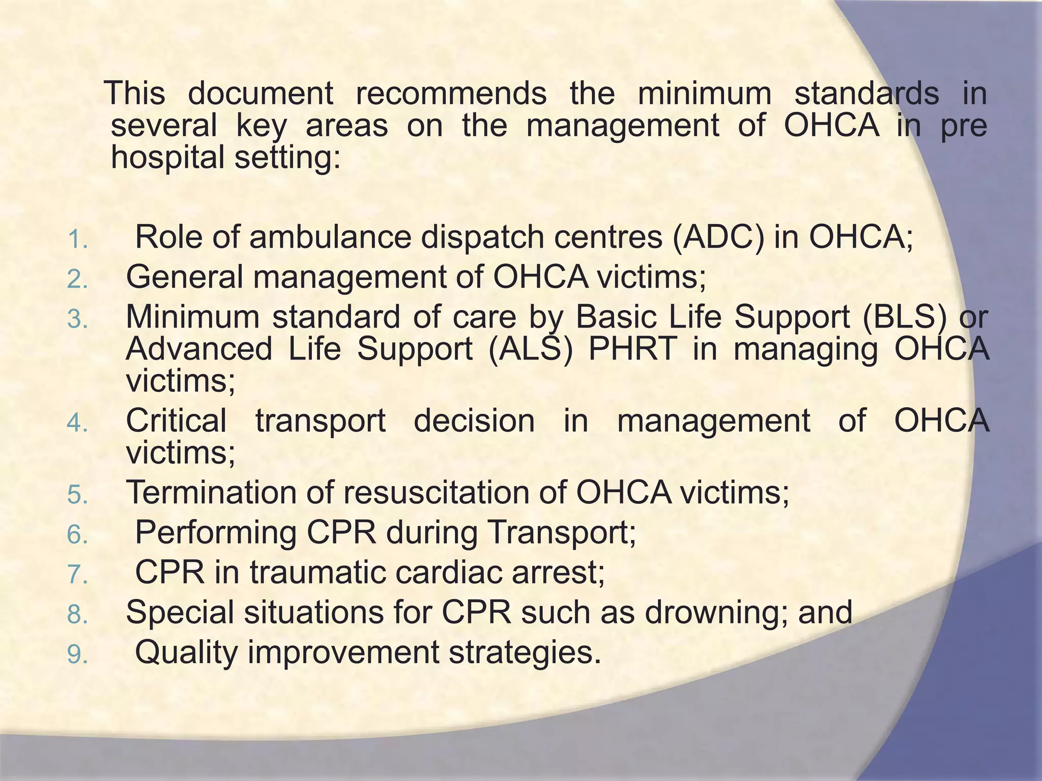 Ppt for ohca | PPTX