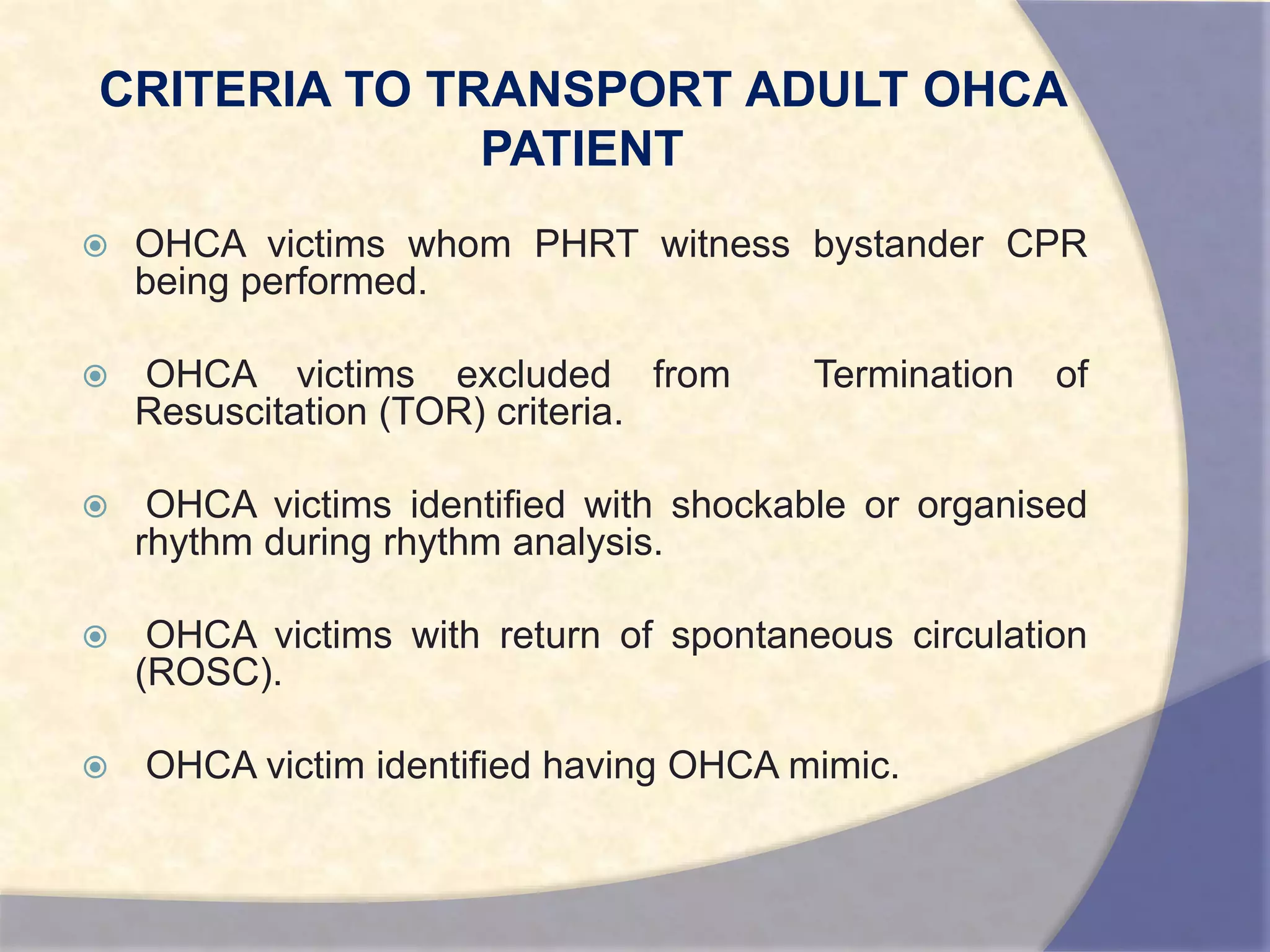 Ppt for ohca | PPTX